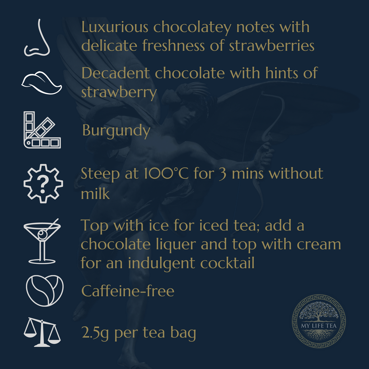 Eros Tea: Strawberry & Chocolate Tea | My Life Tea